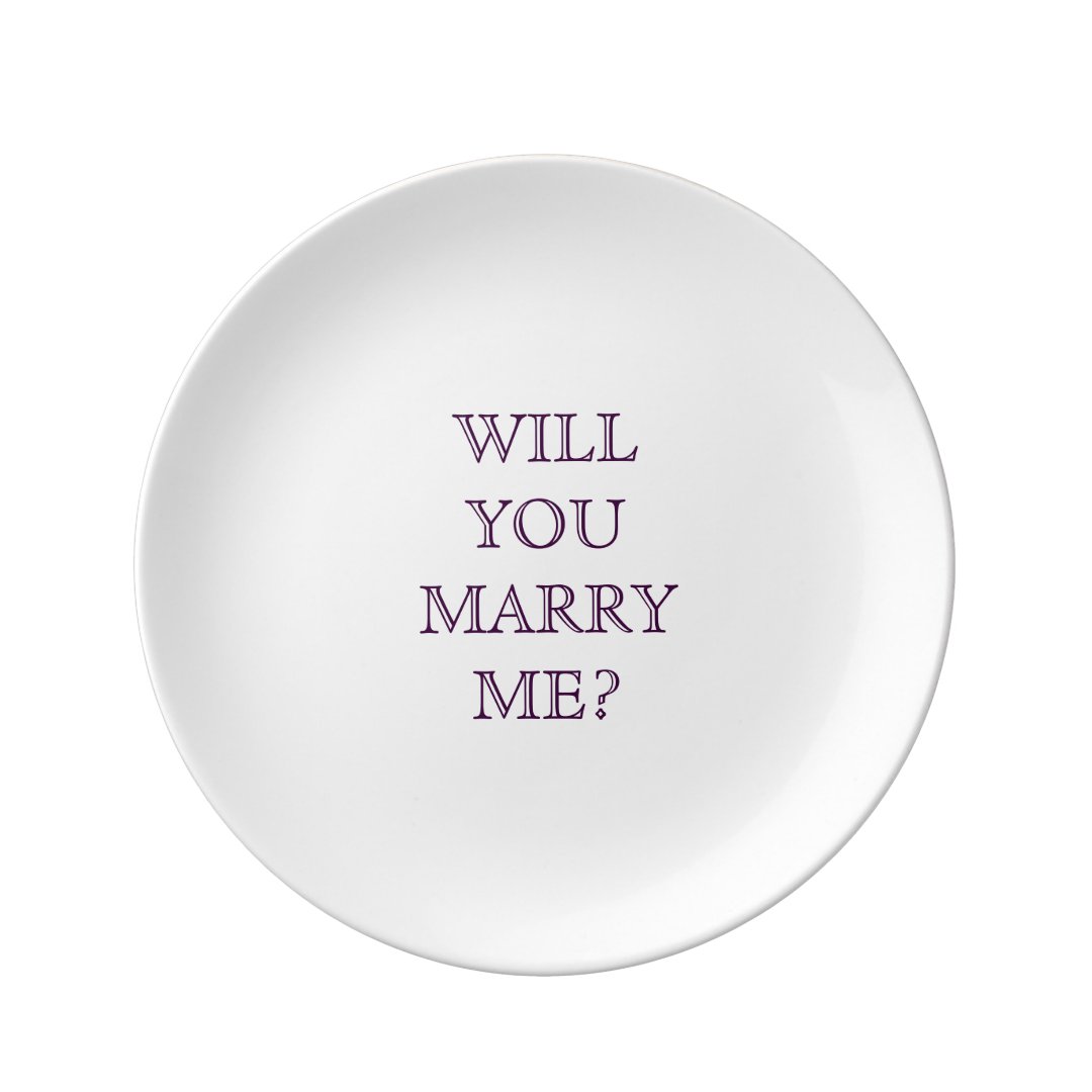 WILL YOU MARRY ME? - Surprise message on a dish | Zazzle