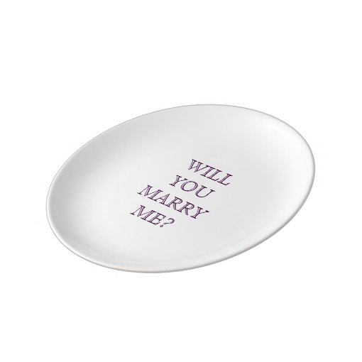 WILL YOU MARRY ME? - Surprise message on a dish | Zazzle