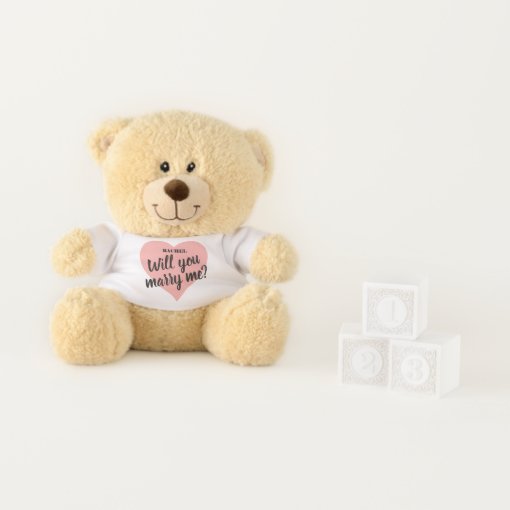 Will you marry me? teddy bear | Zazzle