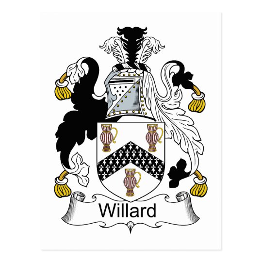 Willard Family Crest Postcard | Zazzle.com
