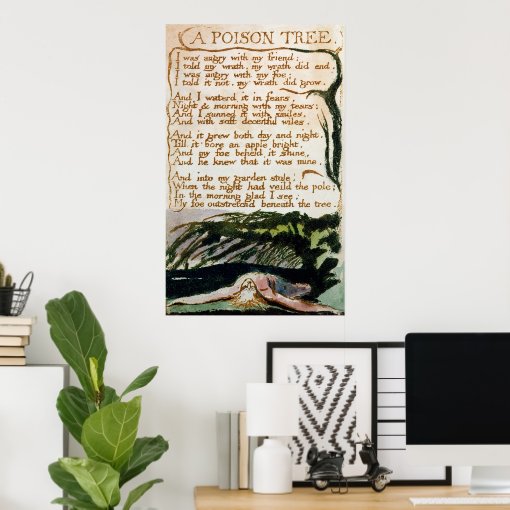 William Blake | A Poison Tree Poster | Zazzle