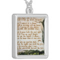William Blake | A Poison Tree Silver Plated Necklace | Zazzle