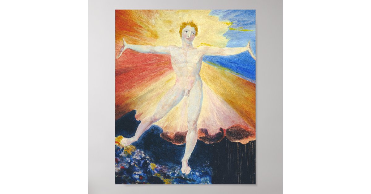 William Blake - Albion Rose Poster | Zazzle