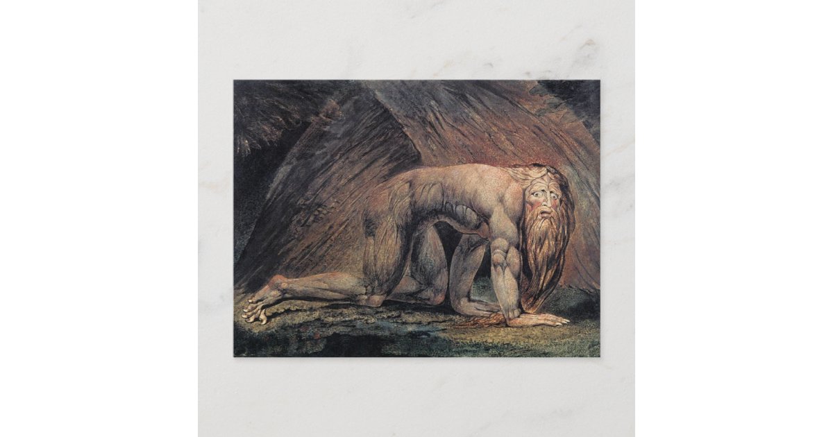 William Blake Art nebakanezer Postcard | Zazzle