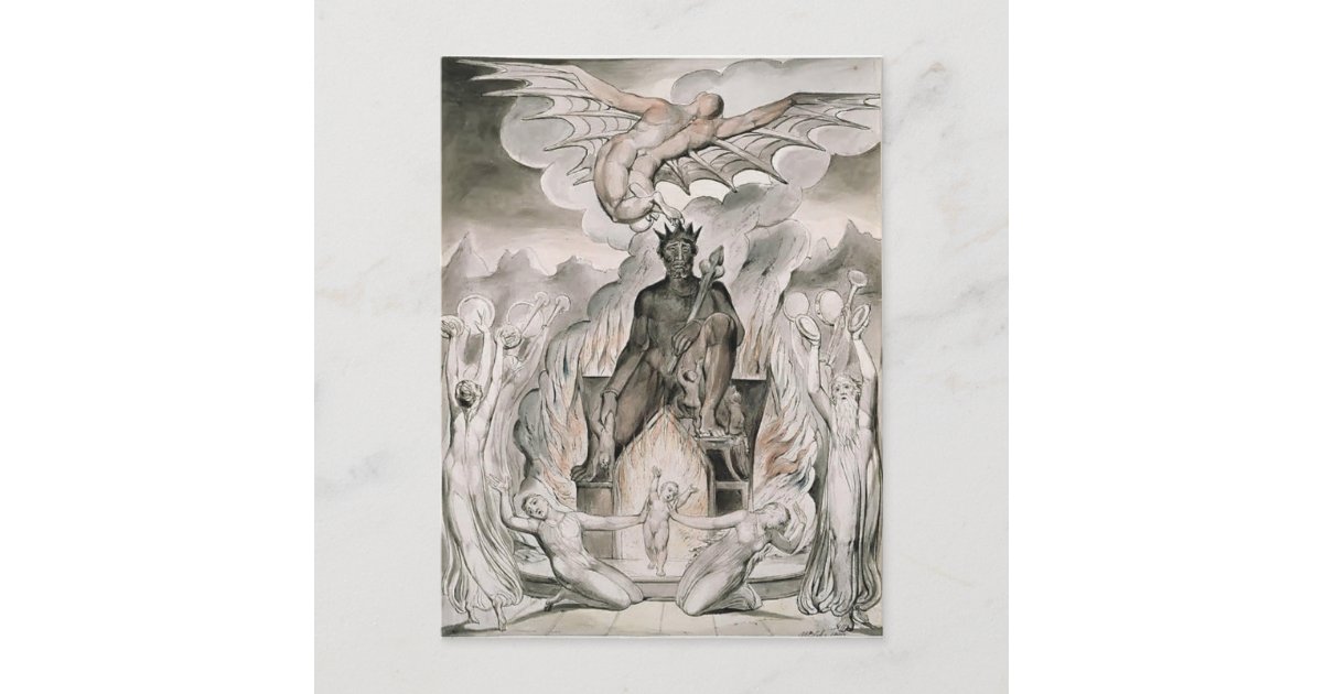 William Blake: Illustration Christ`s Nativity Postcard | Zazzle