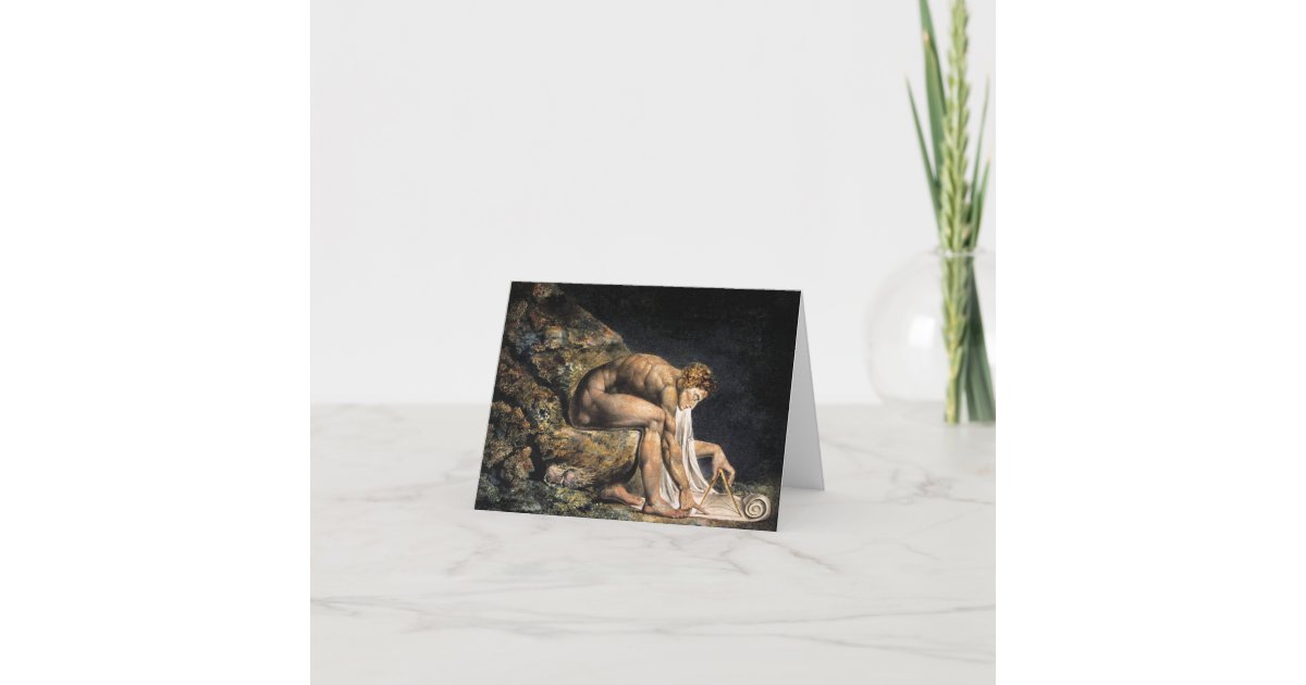 William Blake Isaac Newton Note Card | Zazzle
