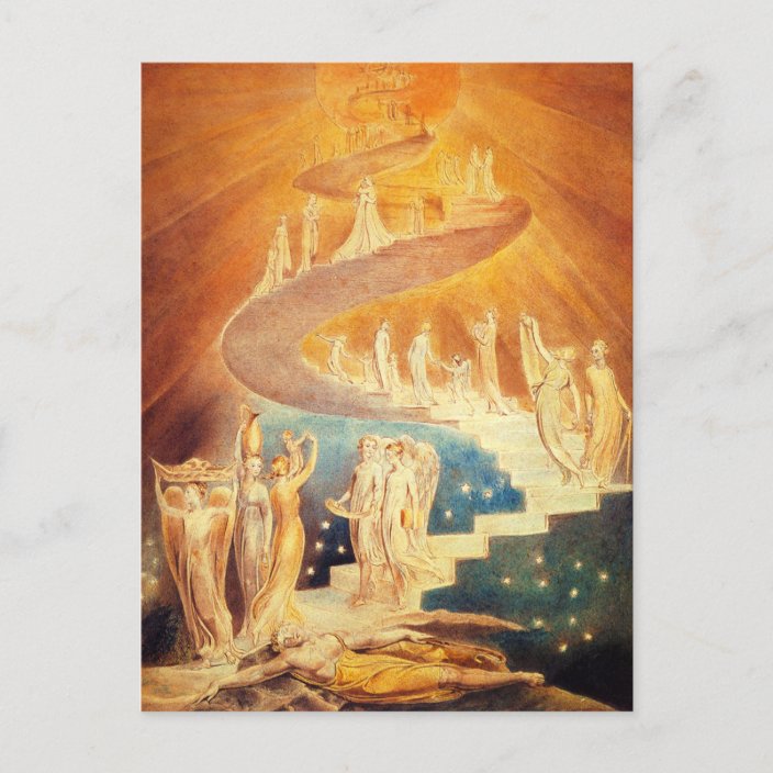 William Blake Jacob’s Ladder Postcard | Zazzle.com