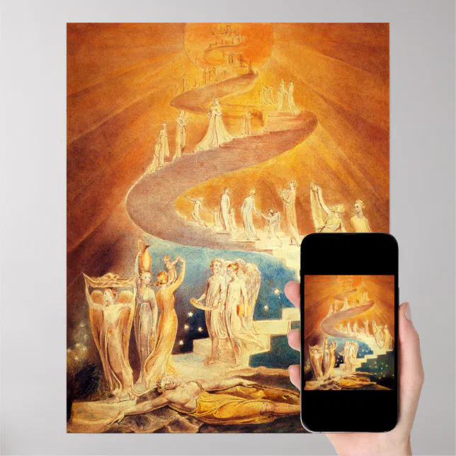 William Blake Jacob’s Ladder Poster | Zazzle
