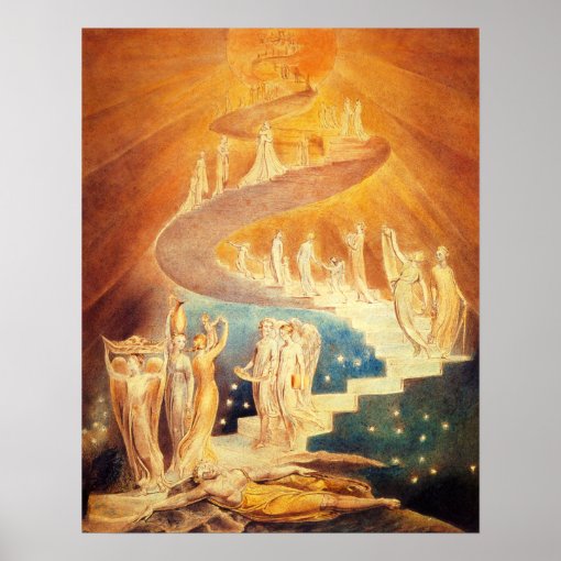 William Blake Jacob’s Ladder Poster | Zazzle
