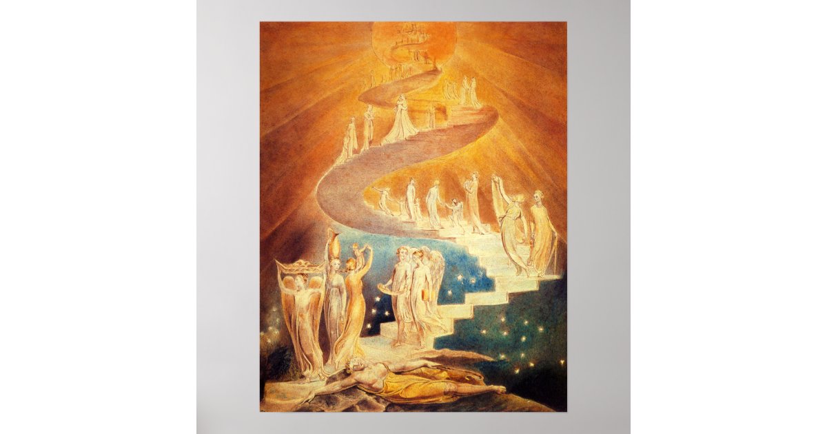 William Blake Jacob’s Ladder Poster | Zazzle