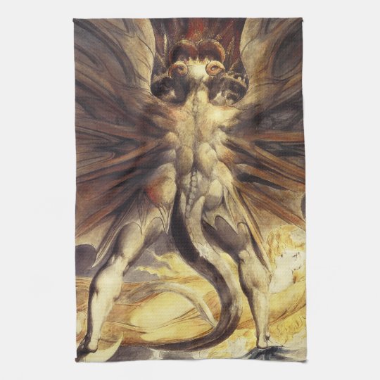 William Blake Red Dragon Kitchen Towel | Zazzle.com