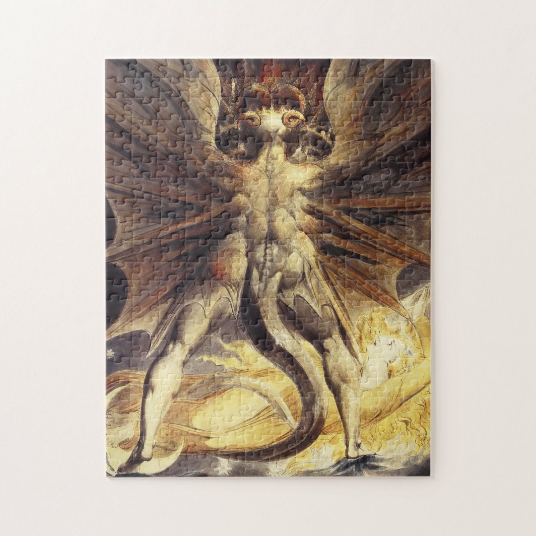 William Blake Red Dragon Puzzle | Zazzle