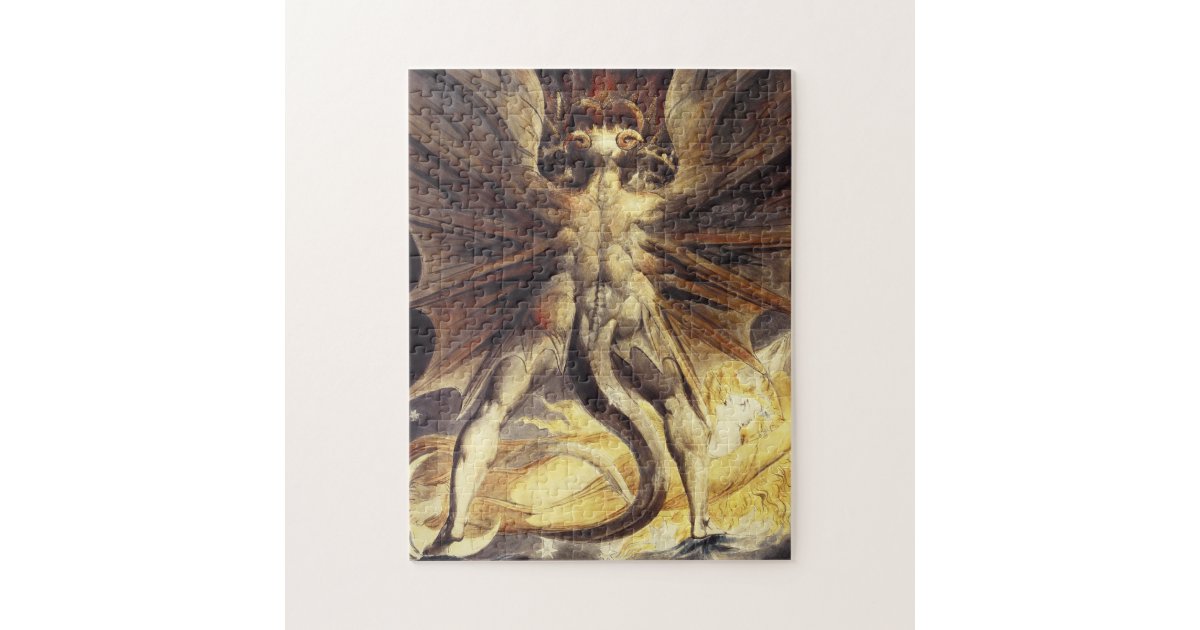 William Blake Red Dragon Puzzle | Zazzle