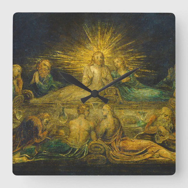 William Blake | The Last Supper, 1799 (tempera on Square Wall Clock ...