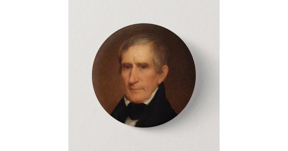 William Henry Harrison 9 Button | Zazzle
