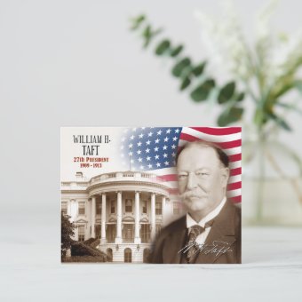 William Howard Taft - 27th President of the U.S. Postcard | Zazzle