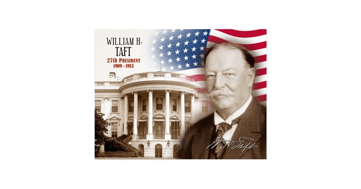 William Howard Taft - 27th President of the U.S. Postcard | Zazzle.com