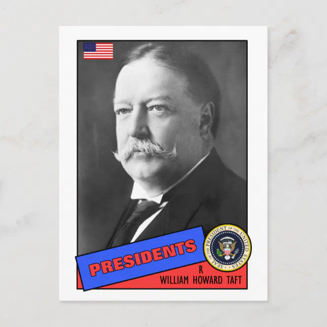 William Howard Taft Baseball Card | Zazzle
