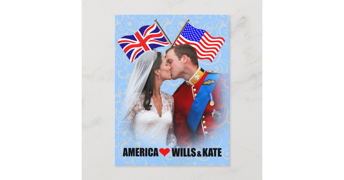 William & Kate - America Postcard | Zazzle