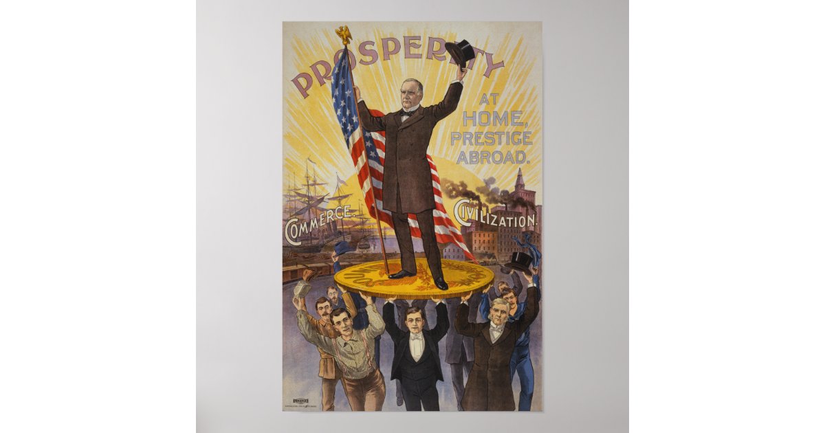 William McKinley Campaign Poster | Zazzle
