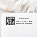 William Morris Alphabet “G” Label | Zazzle