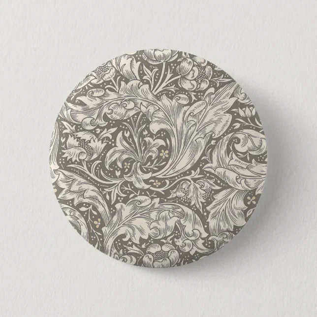 William Morris Bachelor's Button Flower Floral Bot | Zazzle