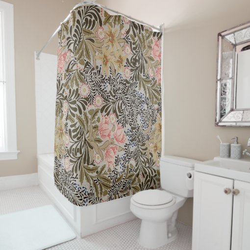 William Morris Bower Pattern Shower Curtain | Zazzle