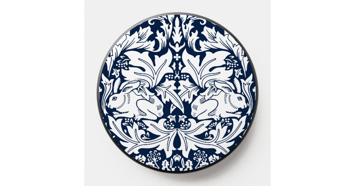 William Morris Brer Rabbit Pattern PopSocket | Zazzle