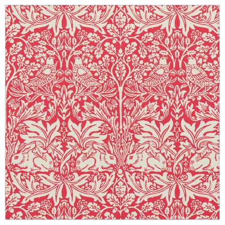 William Morris Vintage “Trellis” Pattern Fabric | Zazzle.com