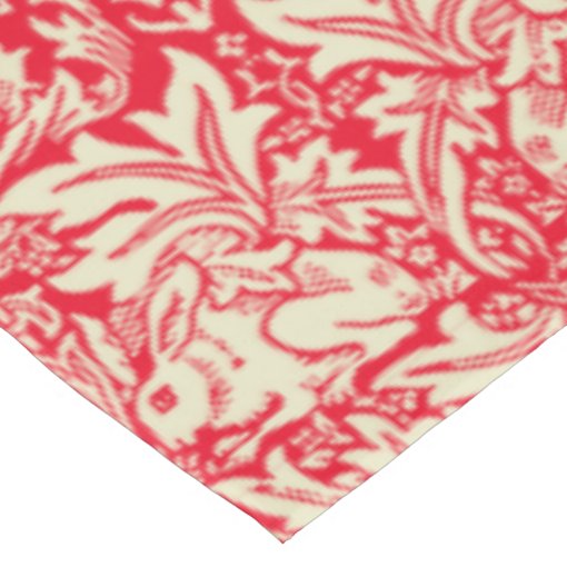 William Morris Brer Rabbit Vintage Red Pattern Tablecloth | Zazzle