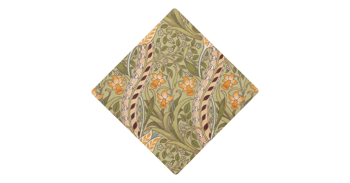 William Morris Daffodil Garden Flower Classic Bota Graduation Cap ...