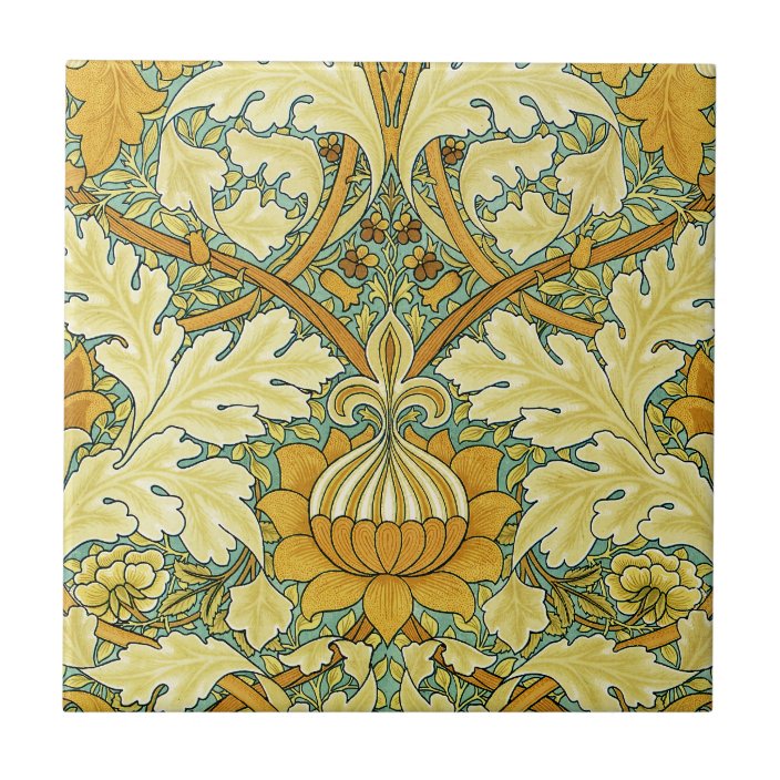 William Morris Design #11 Tile | Zazzle.com