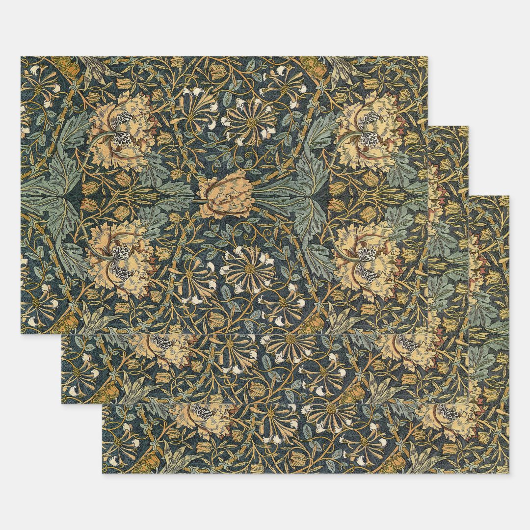 William Morris Design #7 Wrapping Paper Sheets | Zazzle