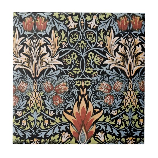 William Morris Design Tile | Zazzle.com