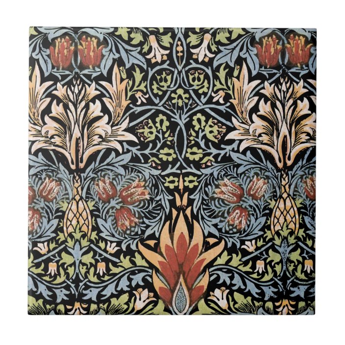 William Morris Design Tile | Zazzle.com