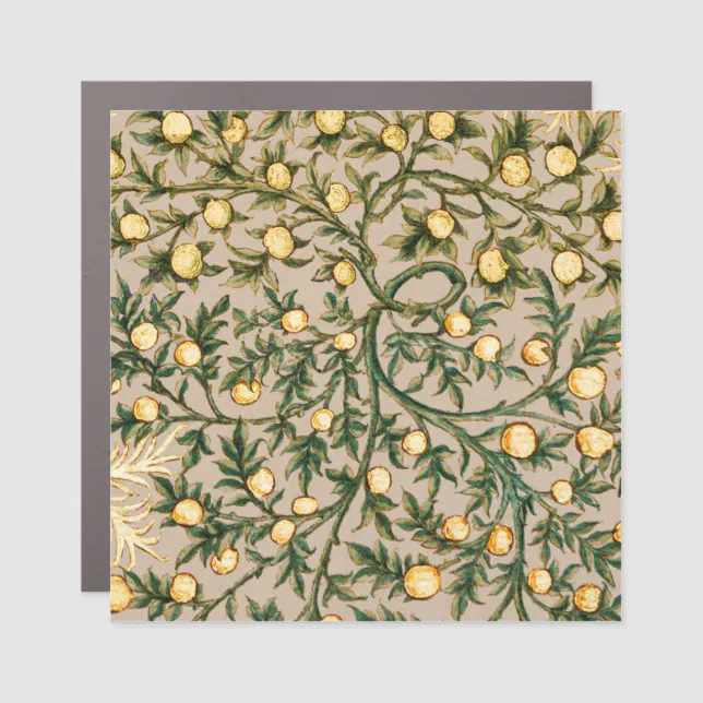 William Morris Floral Fruit Garden Flower Classic Car Magnet | Zazzle