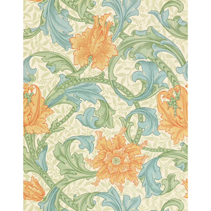 William Morris floral wallpaper Single stem CC1136 Photo Print | Zazzle