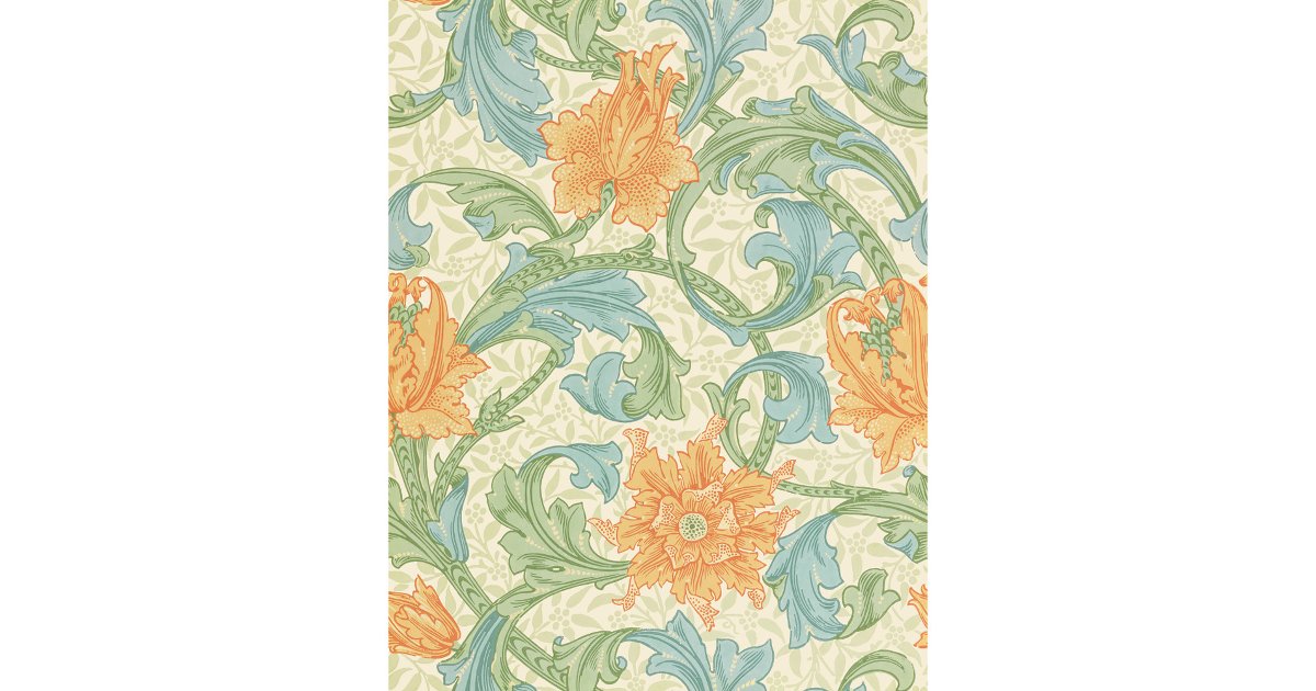 William Morris floral wallpaper Single stem CC1136 Photo Print | Zazzle