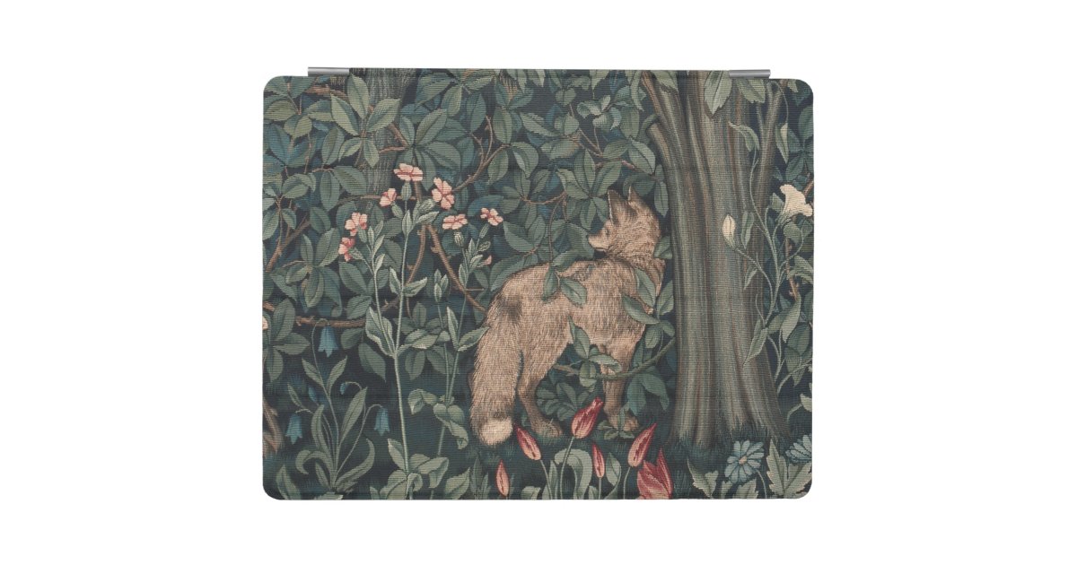 William Morris Greenery Fox Wildlife iPad Smart Cover | Zazzle