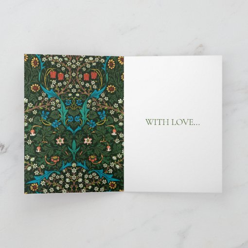 WILLIAM MORRIS "HAPPY BIRTHDAY" GREETING CARD | Zazzle