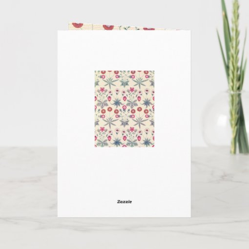 WILLIAM MORRIS "HAPPY BIRTHDAY" GREETING CARD | Zazzle