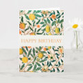 WILLIAM MORRIS "HAPPY BIRTHDAY" GREETING CARD | Zazzle