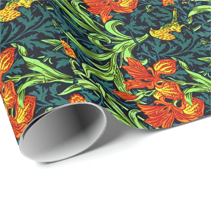 William Morris - Iris Wrapping Paper | Zazzle