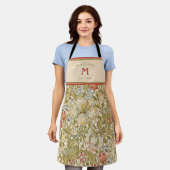 William Morris Lily Art Nouveau Floral Apron | Zazzle