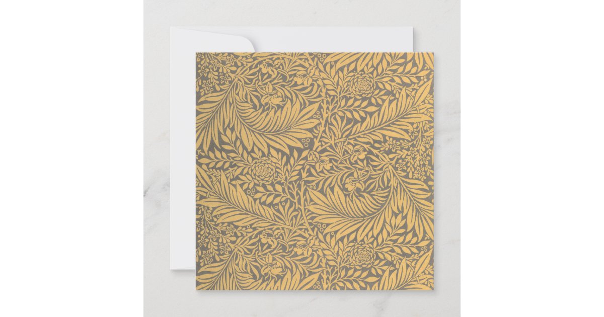 William Morris luckspur note card | Zazzle