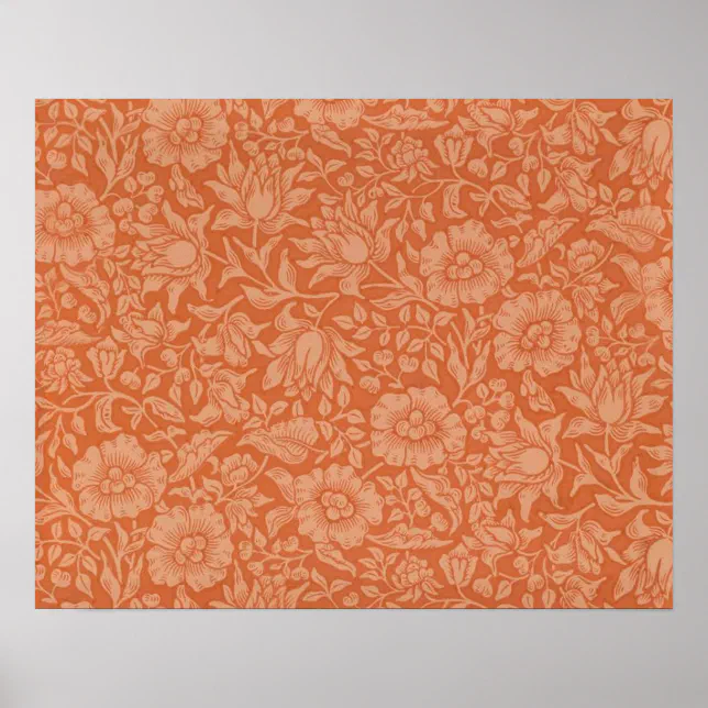 William Morris Mallow Floral Wallpaper Design Poster | Zazzle William Morris Mallow Floral Wallpaper Design Poster | Zazzle