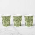 William Morris Pimpernel Floral Blue Wallpaper Paper Cups | Zazzle