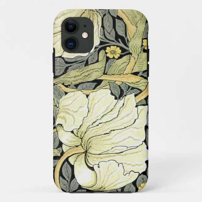 William Morris Pimpernel Floral Wallpaper Case-Mate iPhone Case | Zazzle