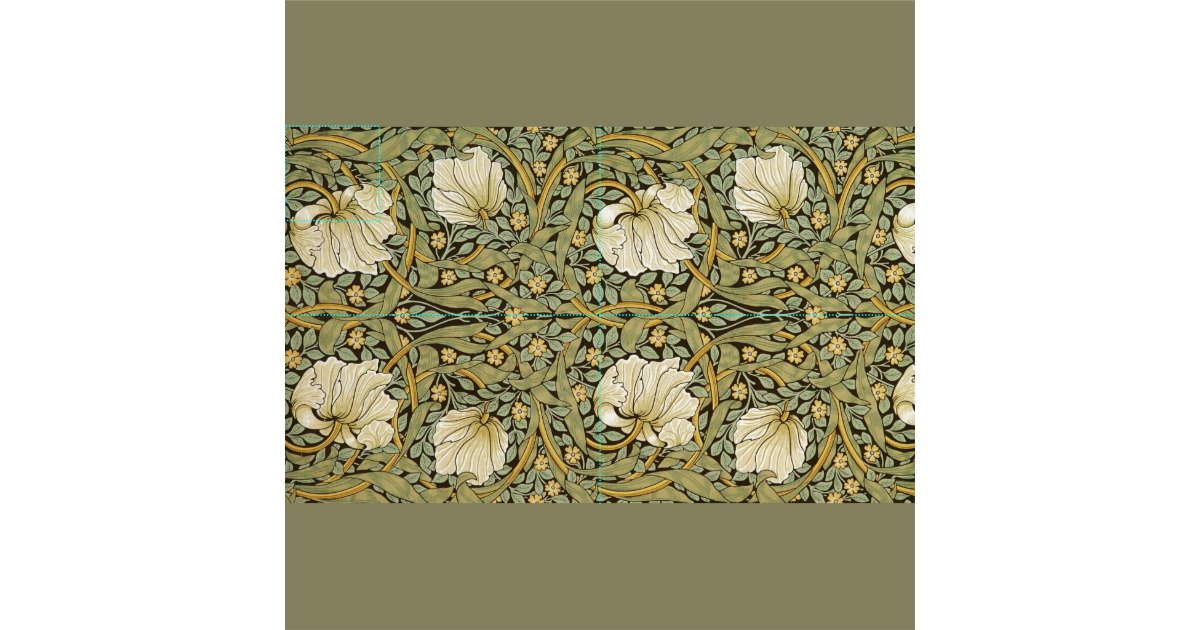 William Morris Pimpernel Vintage Pre-Raphaelite Fabric | Zazzle
