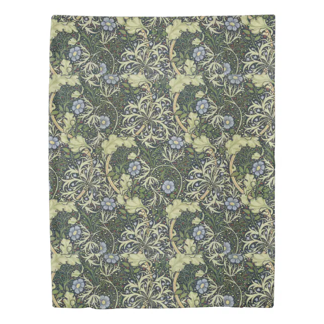 William Morris Seaweed Pattern Floral Vintage Art Duvet Cover | Zazzle